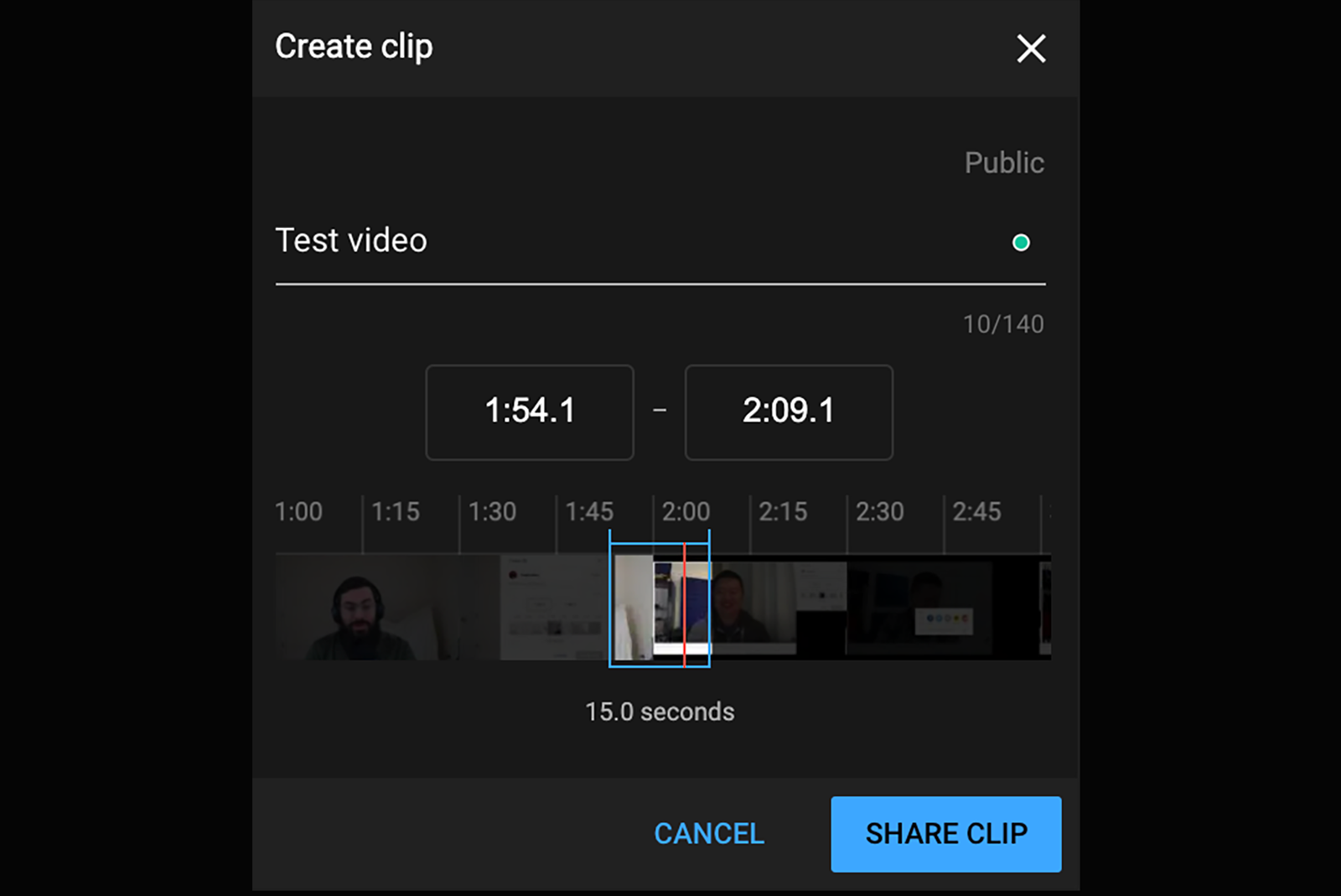 How to clip or cut parts of YouTube videos and share them
