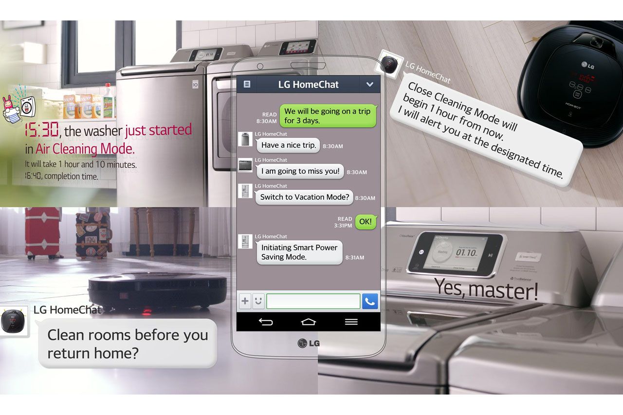 LG launches HomeChat service allowing you to text your appliances