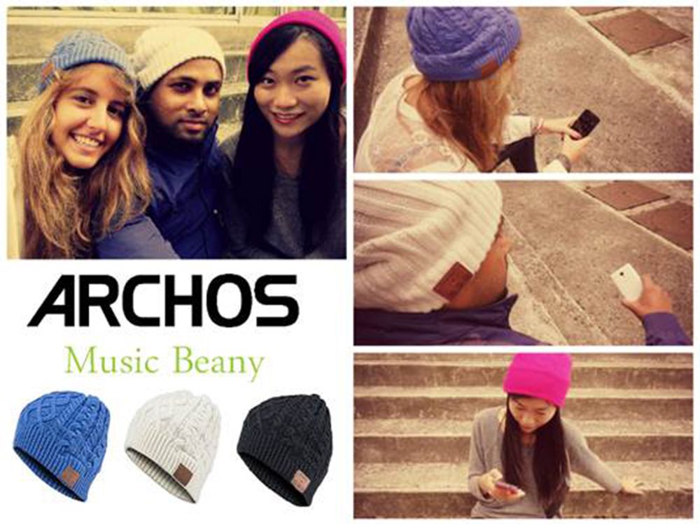 Archos Music Beanie connects your warm head to your smartphone's tunes
