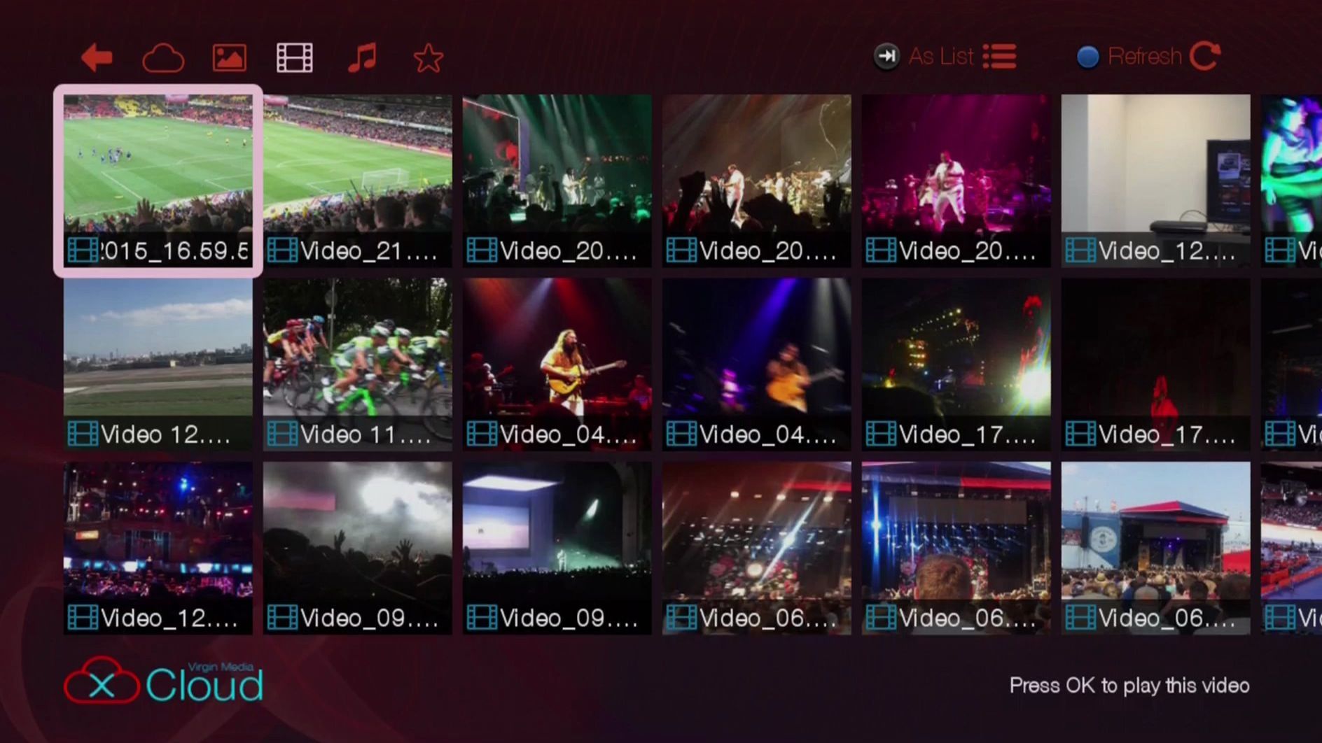 Now you can look at your cloud photos on your Virgin Media TiVo box