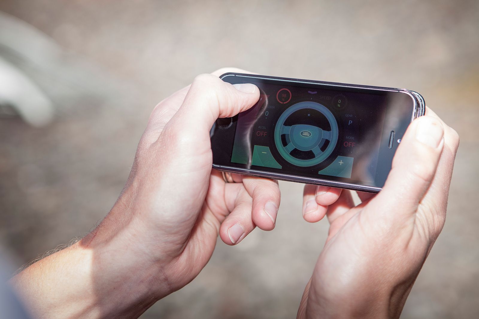 We just drove a Land Rover using an iPhone