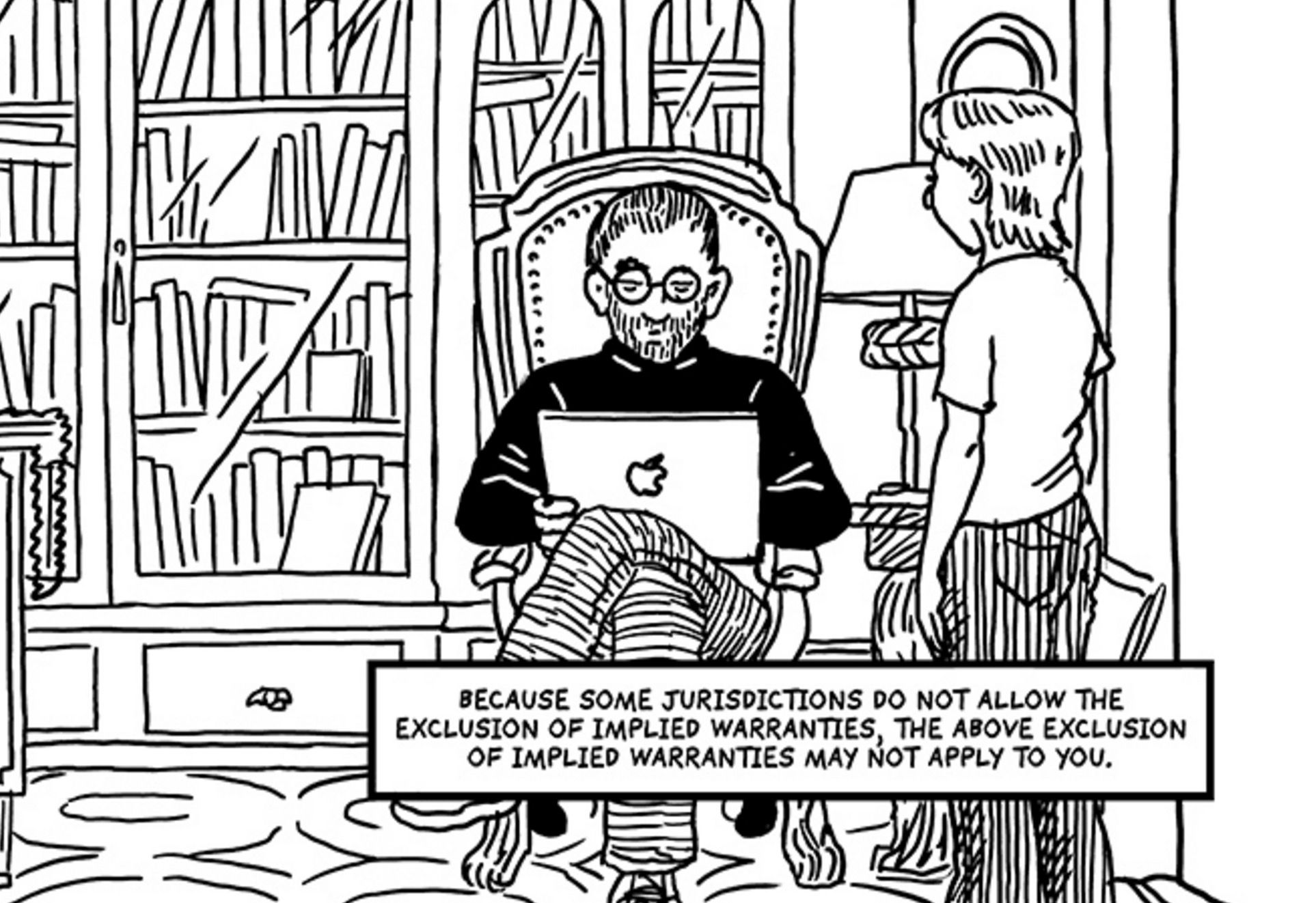 That insanely boring iTunes Agreement has been made into a comic book