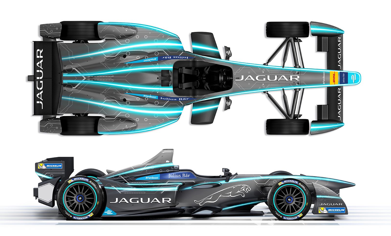 Jaguar returns to racing: Shows off stunning Formula E electric racecar