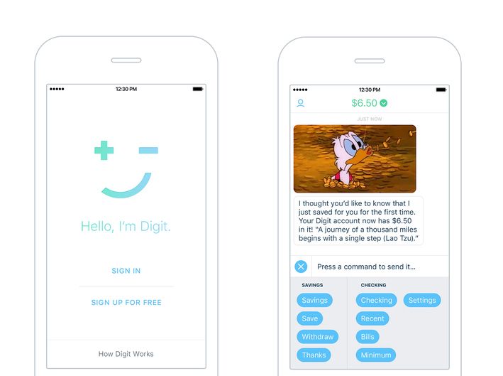 Digit's savings service now has an iOS app that sets your money aside
