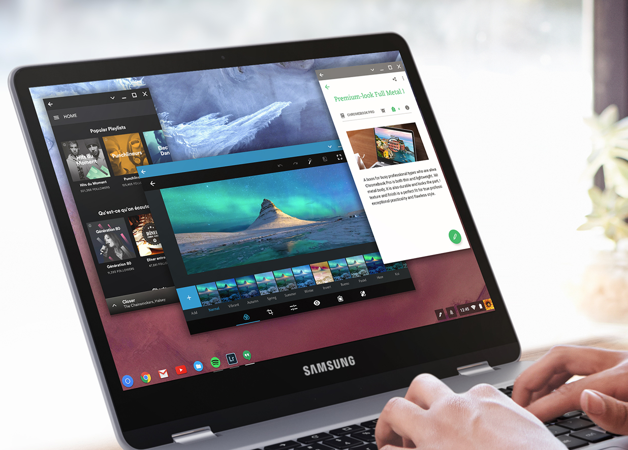 Samsung Chromebook Pro with folding screen and stylus leaks in Korea