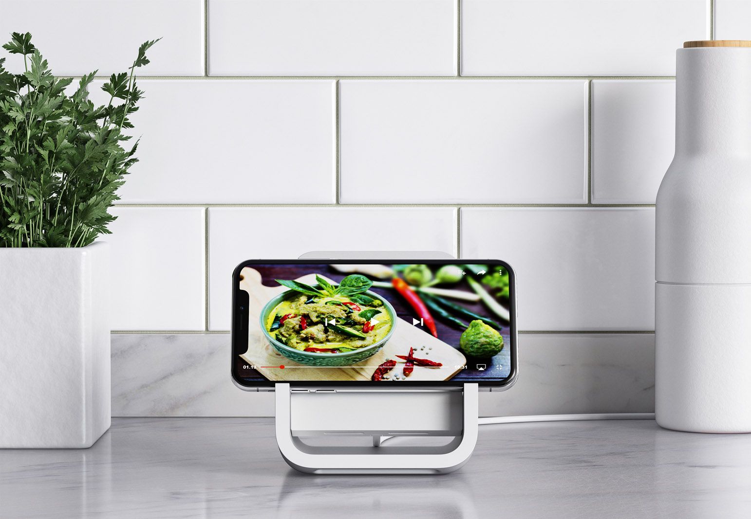 Logitech's Powered wireless iPhone stand charges while you still use ...