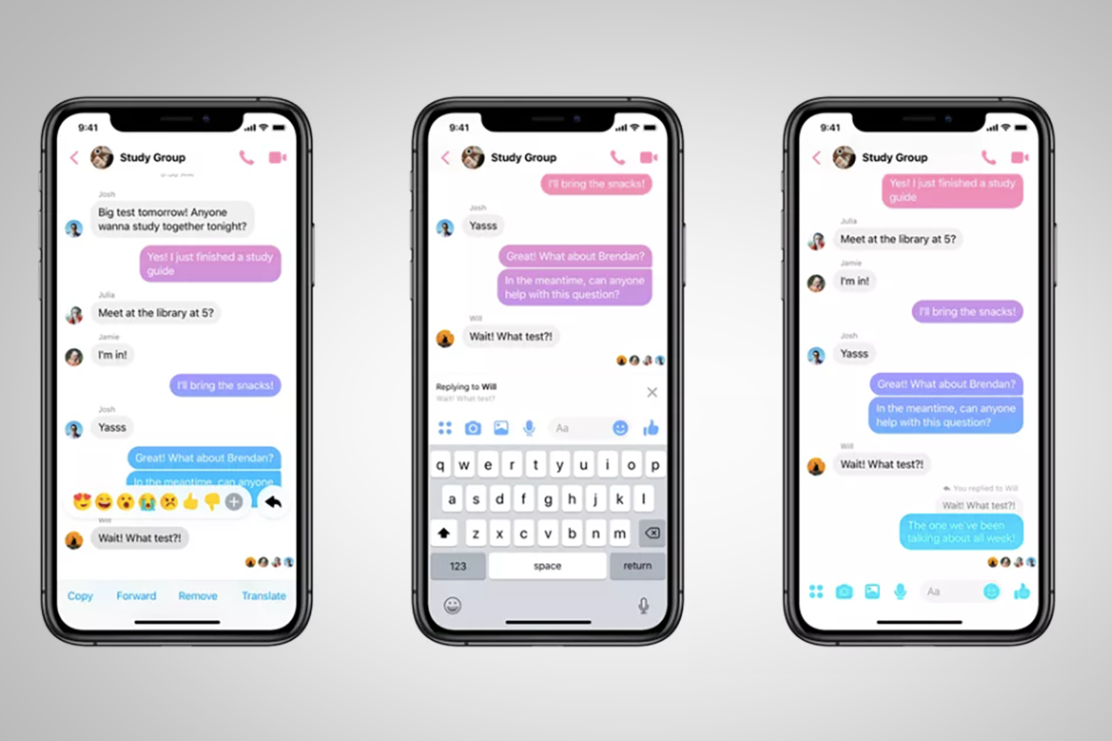 Facebook Messenger is adding a threaded quote reply feature
