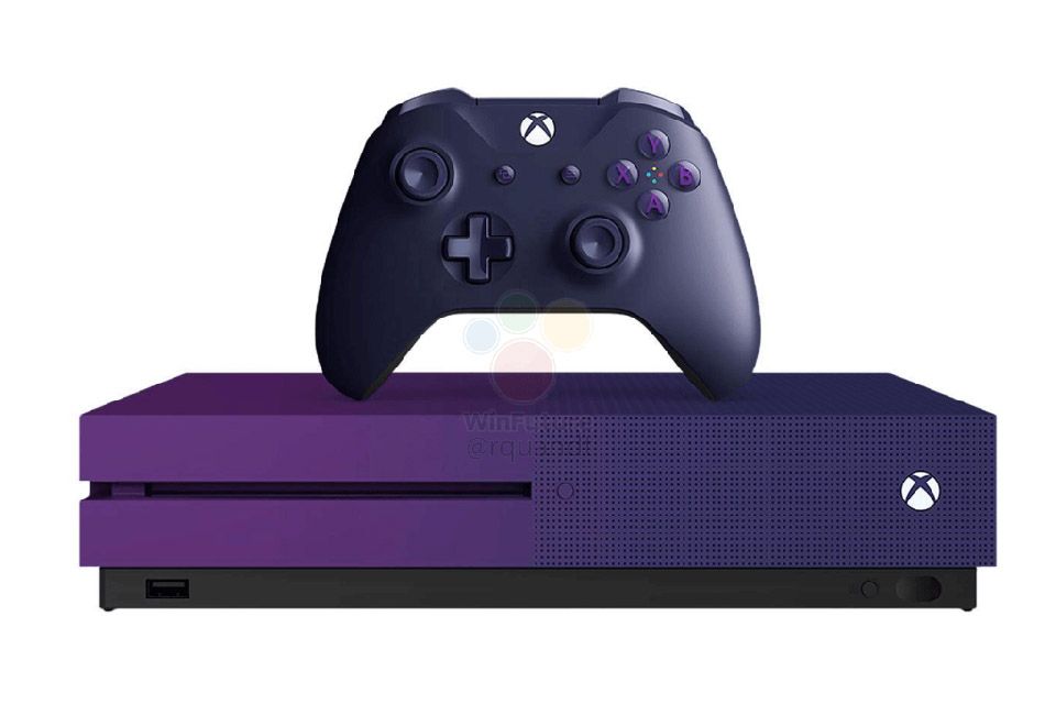 Special Fortnite purple Xbox One S leaked