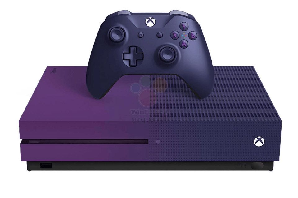 Special Fortnite purple Xbox One S leaked