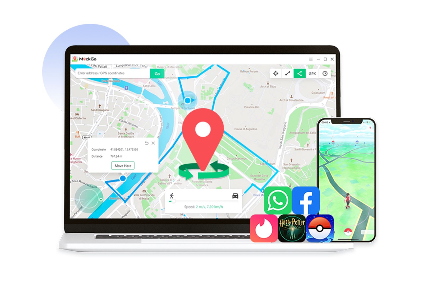Teleport your iPhone GPS location anywhere in the world with MockGo