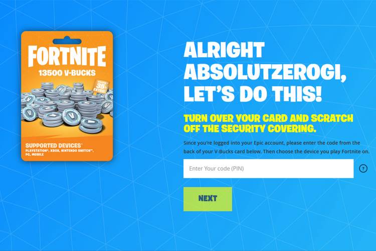 How to redeem a Fortnite gift card on any platform