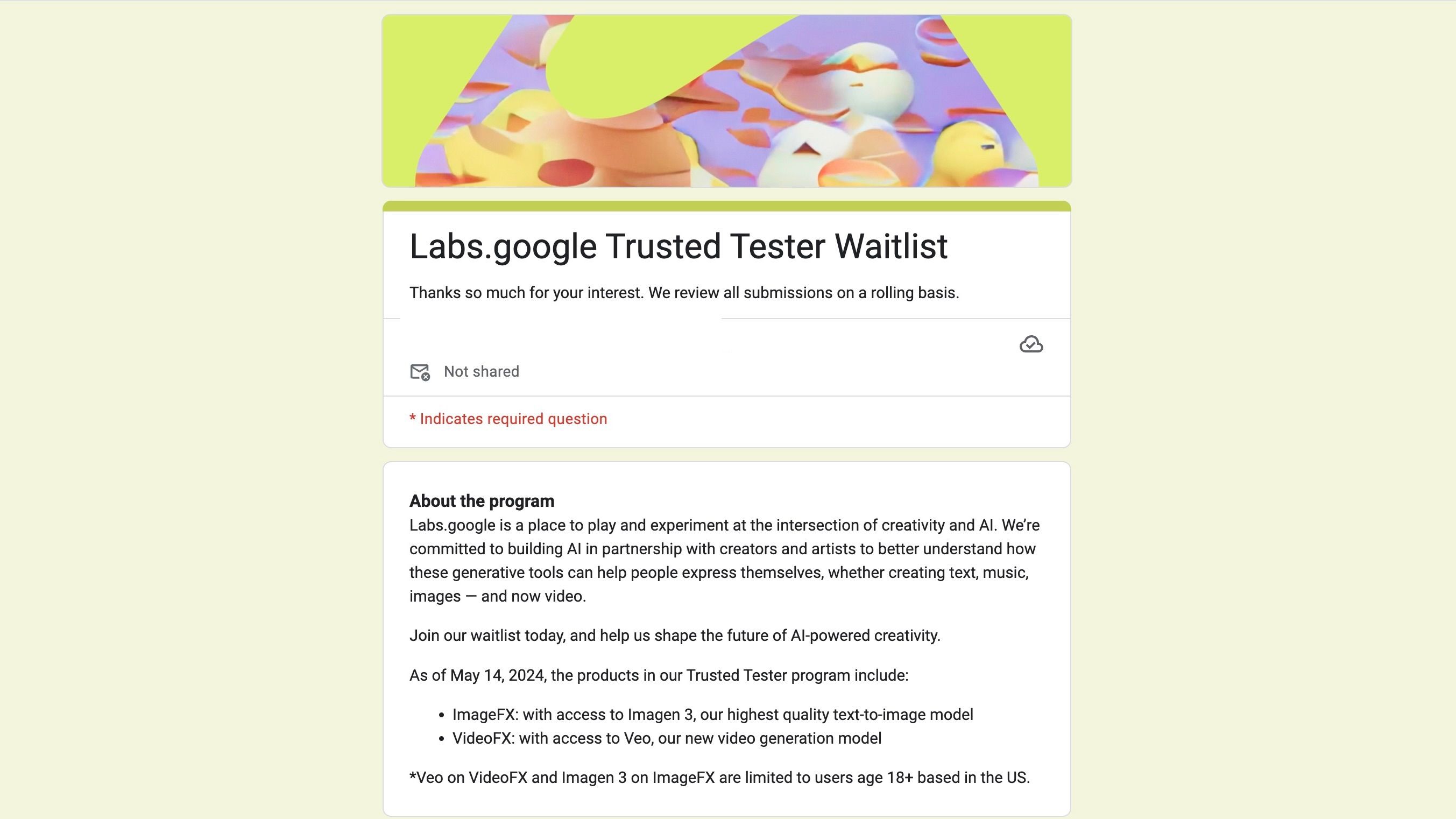 How to join the waitlist for Google's Veo AI video tool