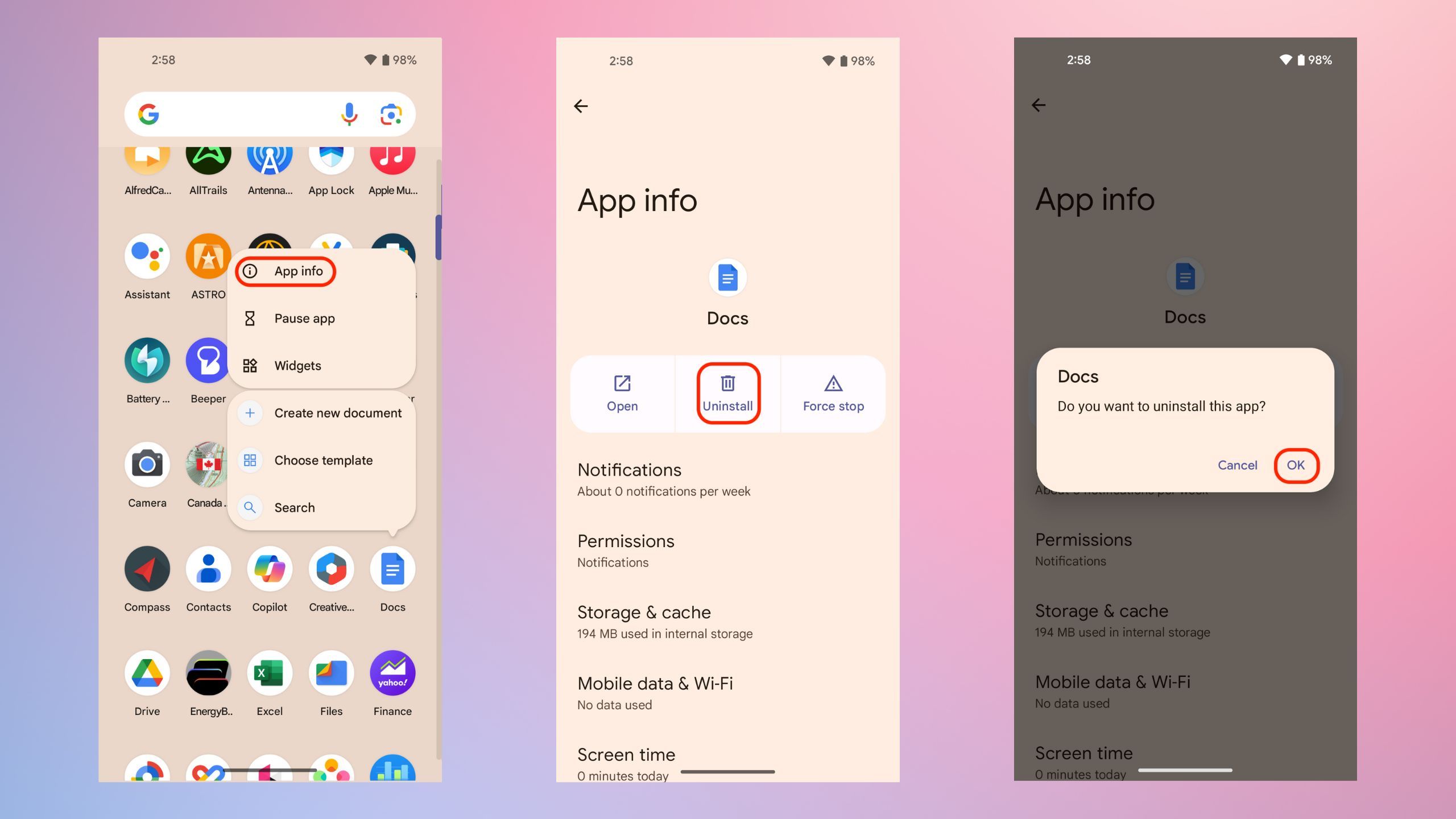 How to get rid of default apps on your Google Pixel