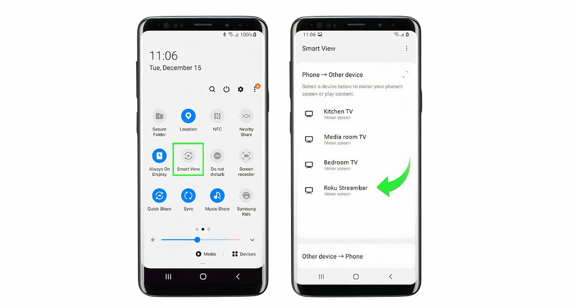 How to screen mirror on Roku TV