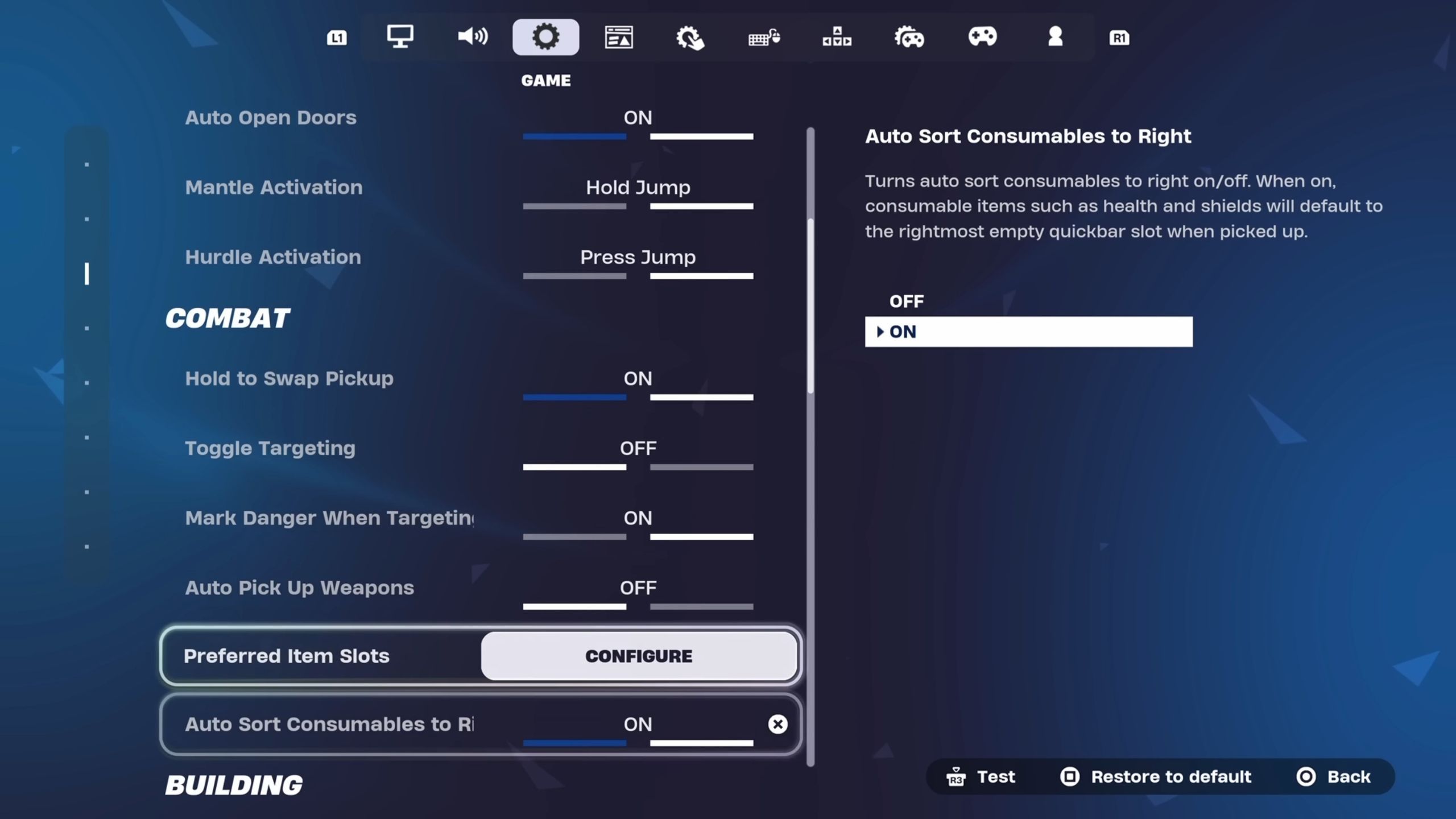 Best Fortnite controller settings