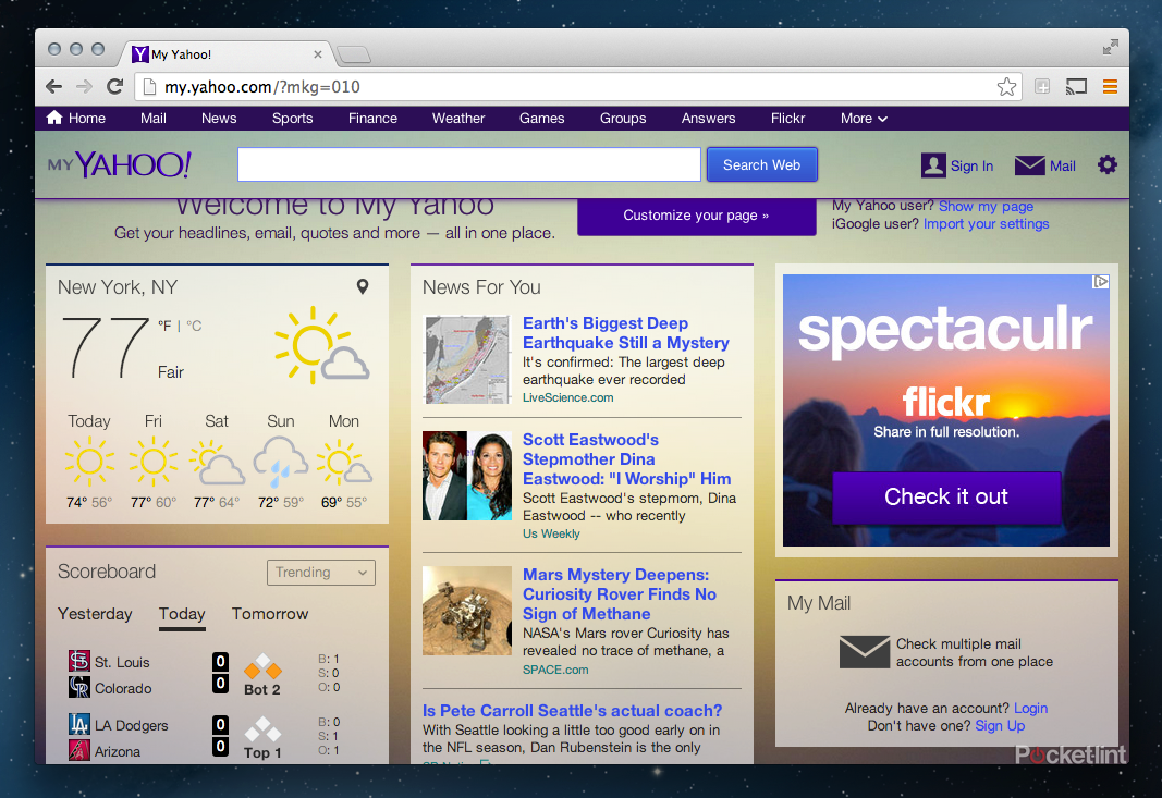 Yahoo relaunches My Yahoo with new modern look - ahead of iGoogle's ...