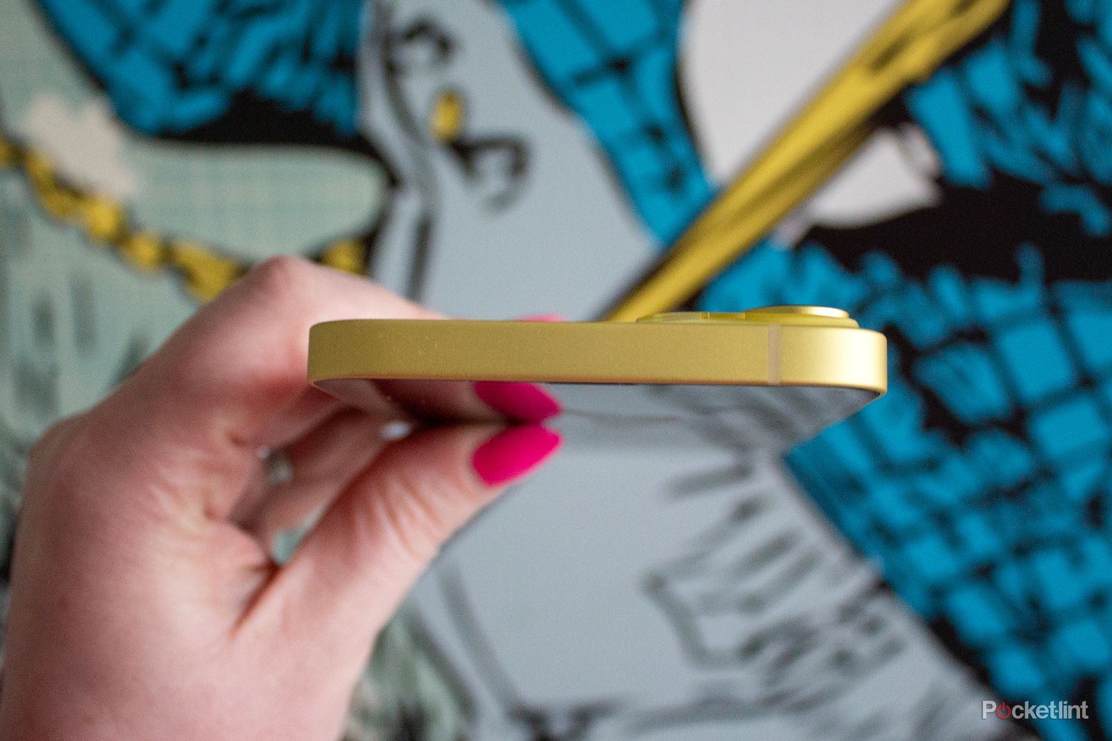 This is the Yellow Apple iPhone 14 in the flesh