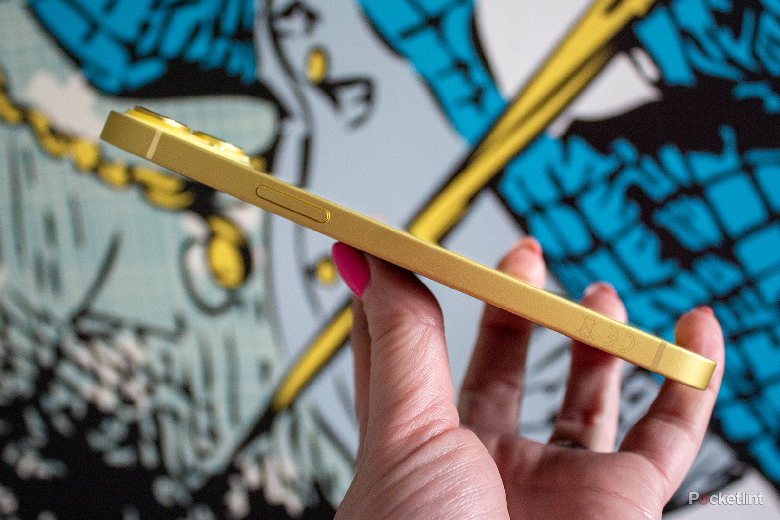 This is the Yellow Apple iPhone 14 in the flesh