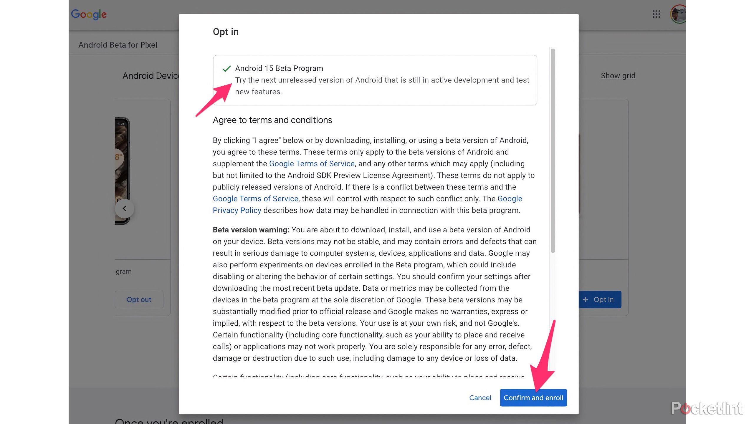 How to install the Android 15 public beta