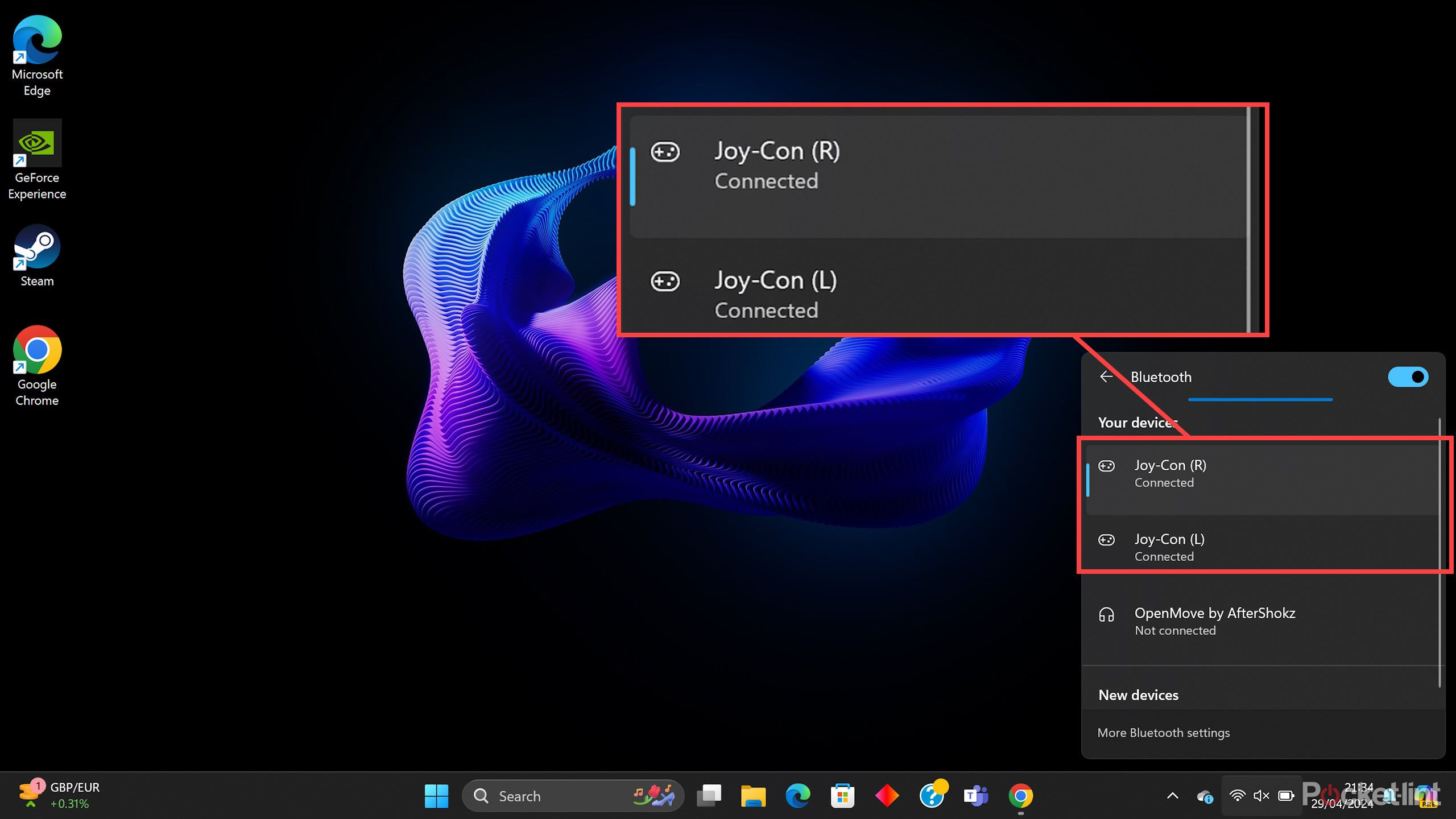 How to pair Nintendo Switch Joy Cons with a gaming PC