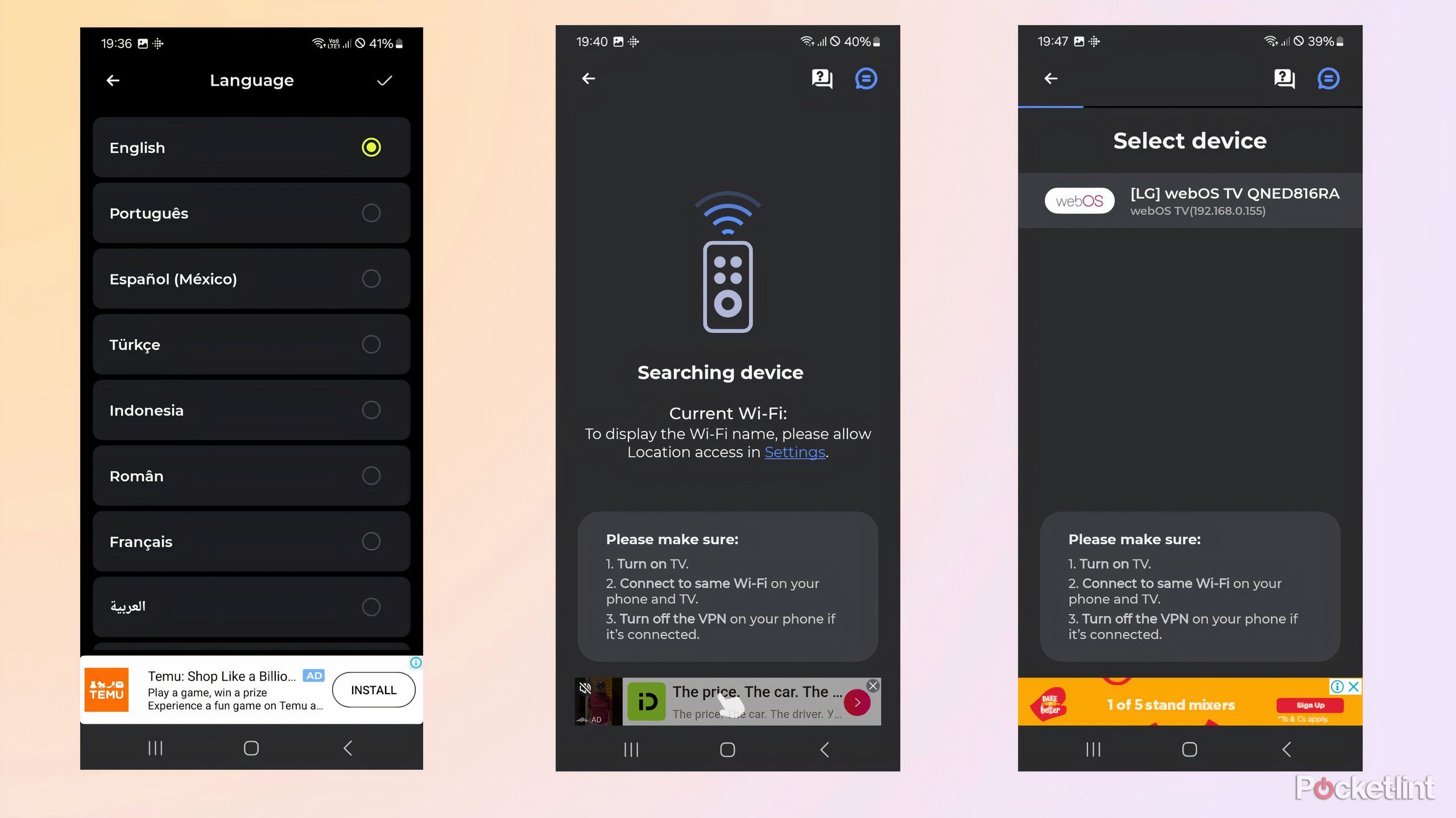 How to turn an Android phone into a LG TV remote