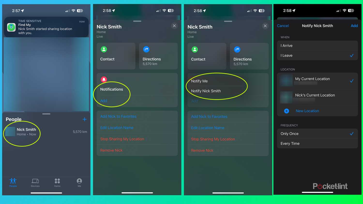 How to share your location on Find My