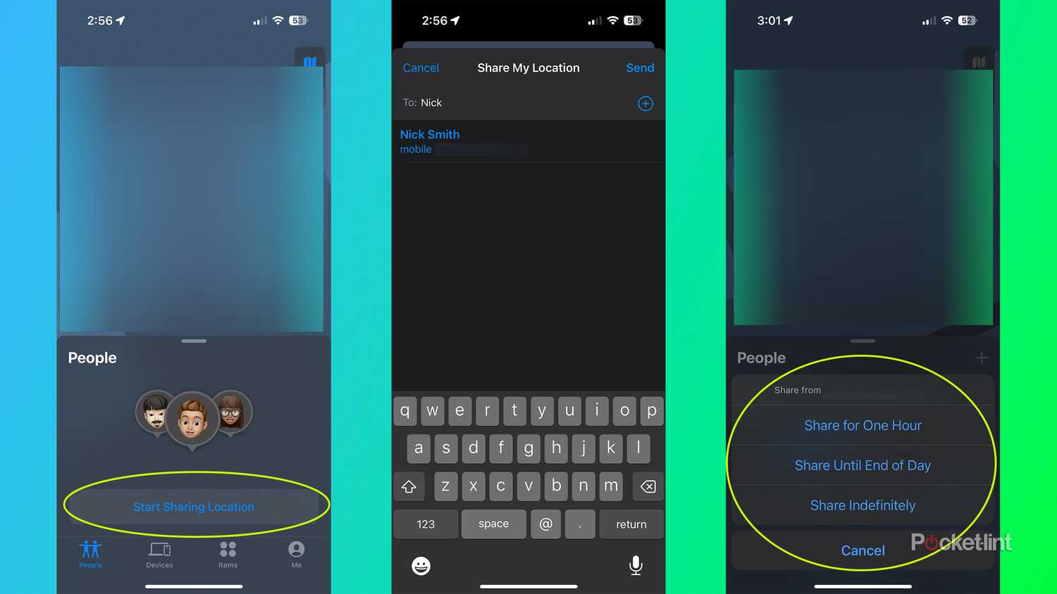How to share your location on Find My