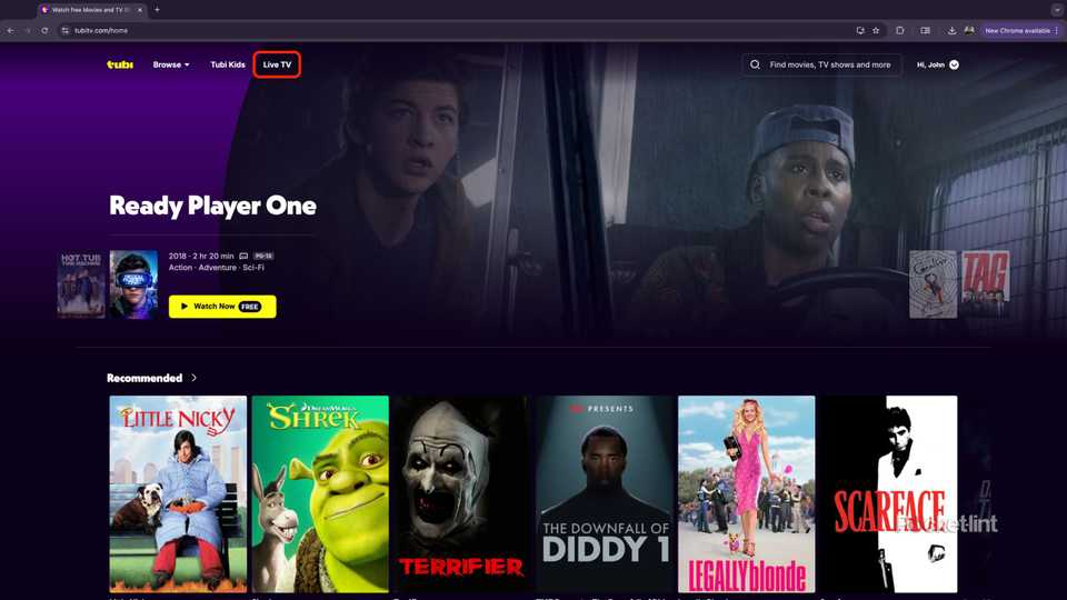 How to access local TV channels on Tubi