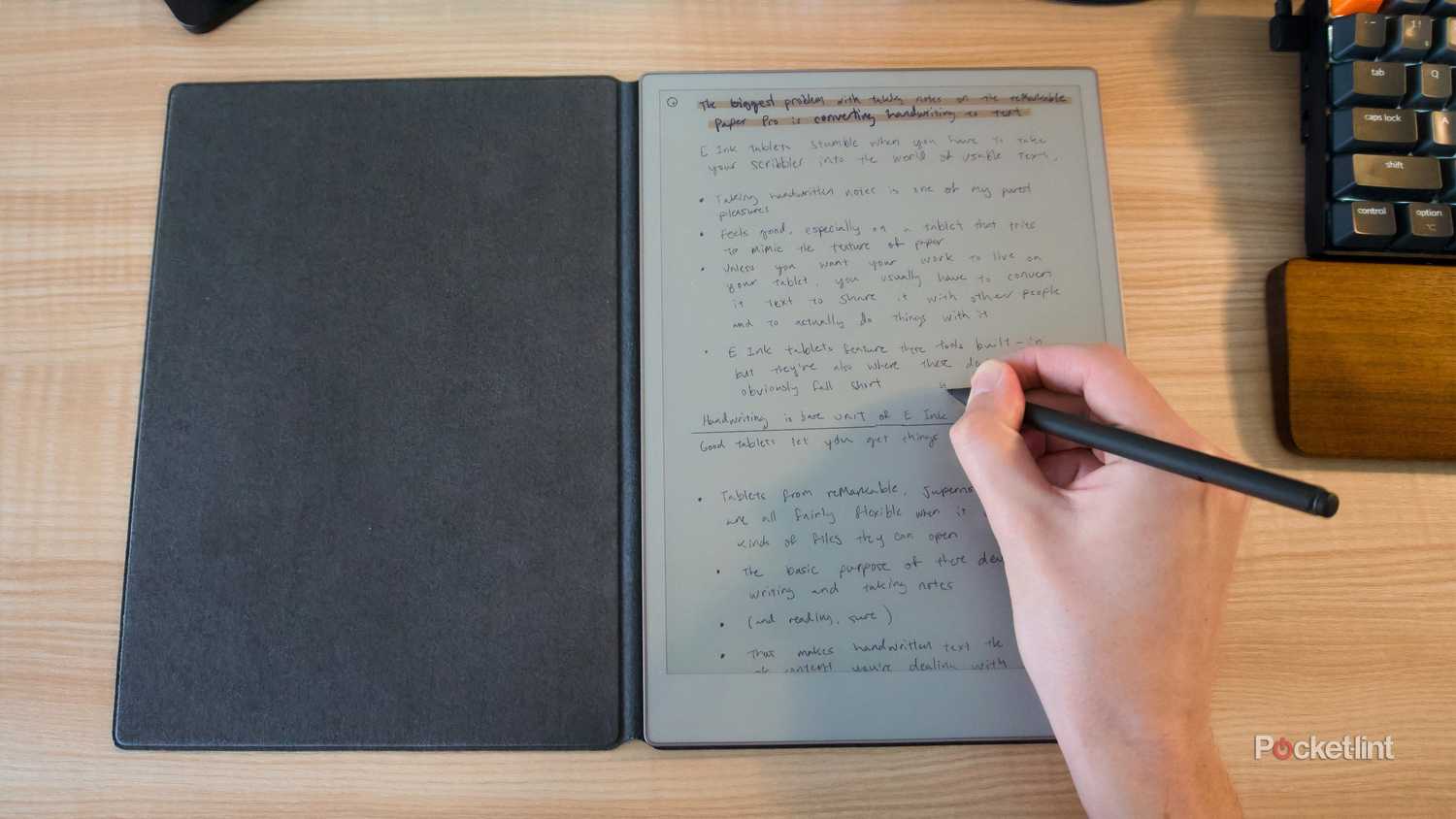 digital notepad with pen
